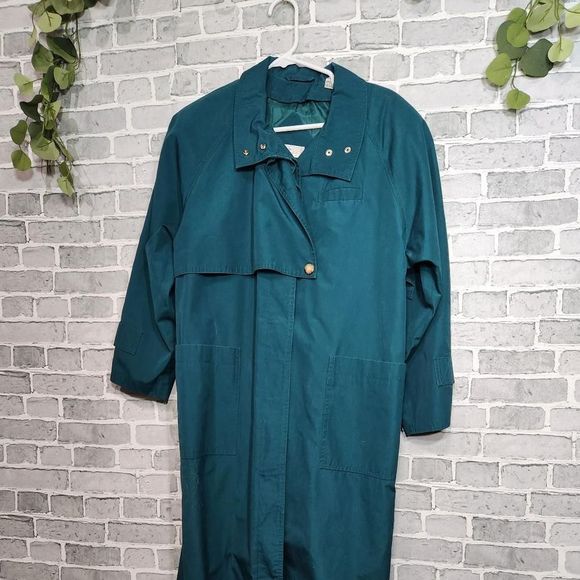 jcpenney | Jackets & Coats | Vintagesize 112 8s Dark Teal Full Length ...